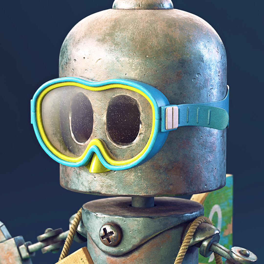 ArtStation - Flying Robot Lookdev