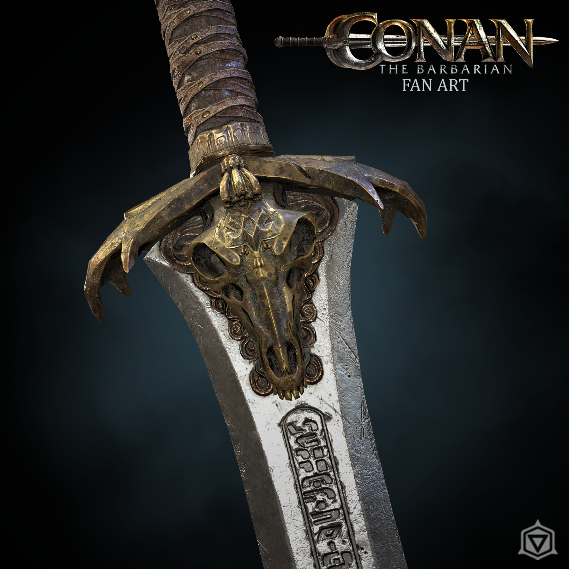 ArtStation - Fan art of conan the barbarian's father sword