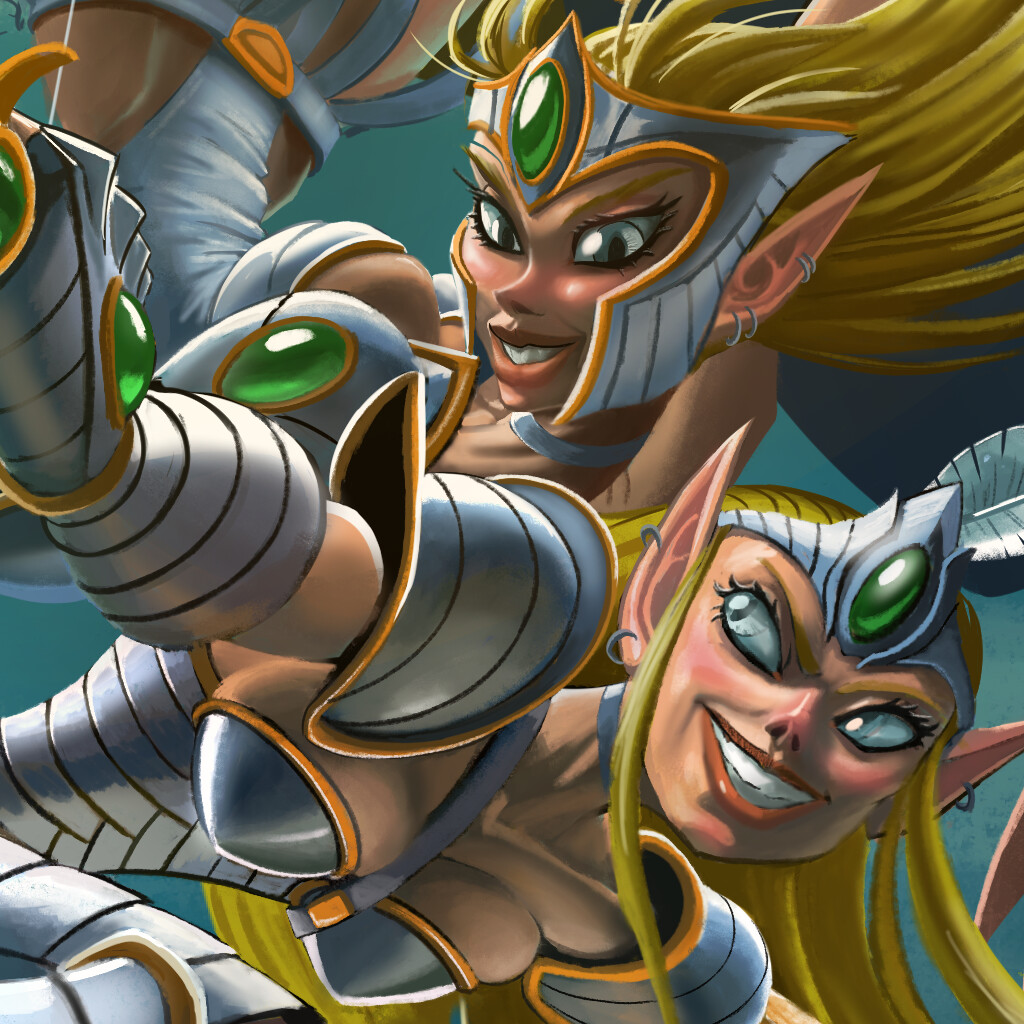 ArtStation - Lethal Twin Elves
