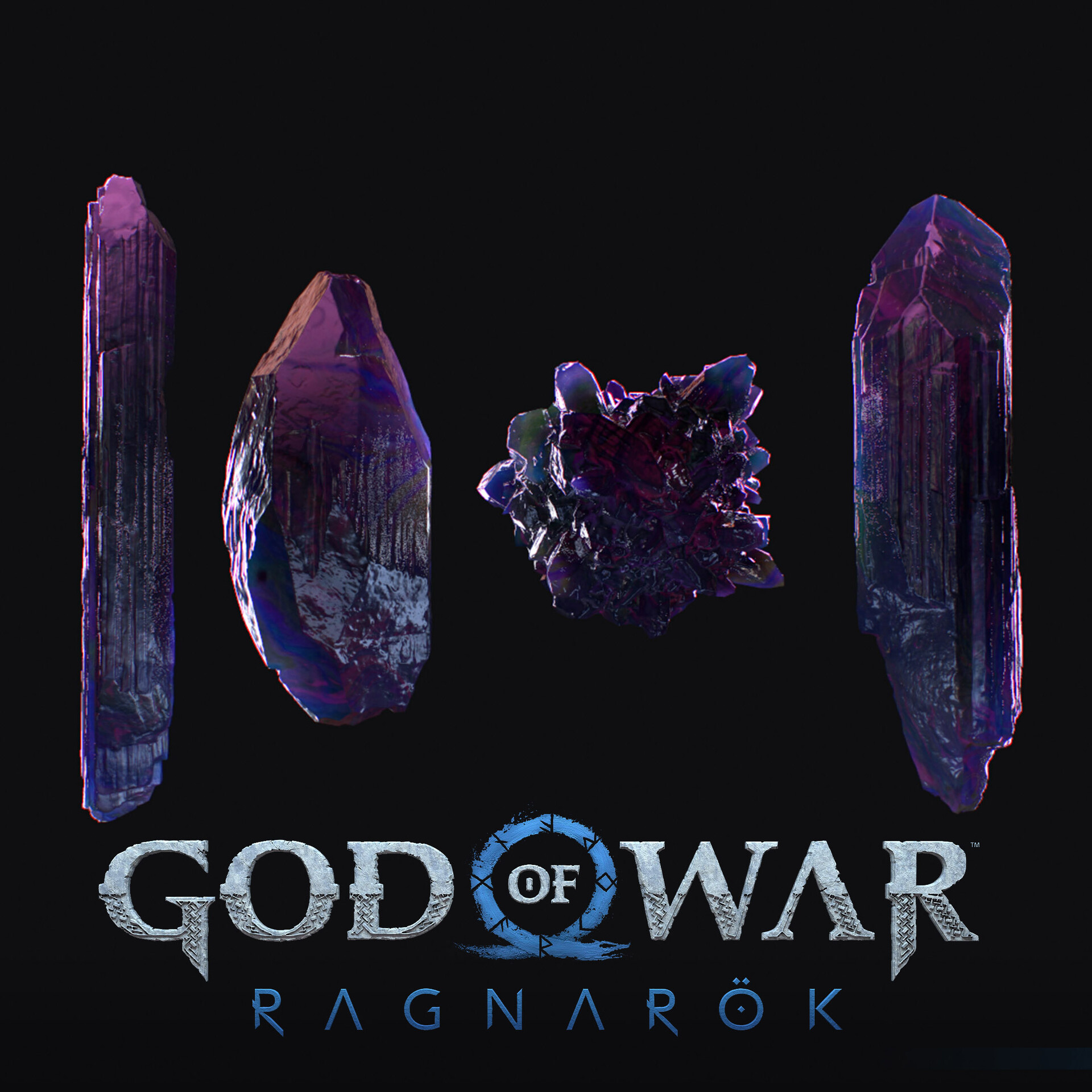 ArtStation - God of War Ragnarok - Alfheim - Dark Barrens Crystals
