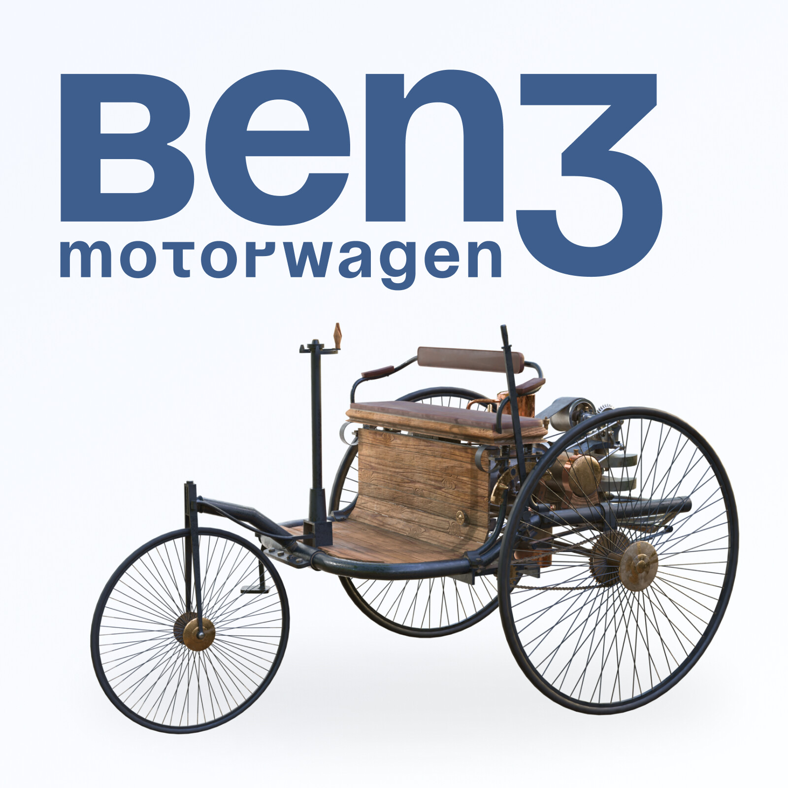 ArtStation - Benz Patent-Motorwagen Nummer 1 The "Benz Patent ...