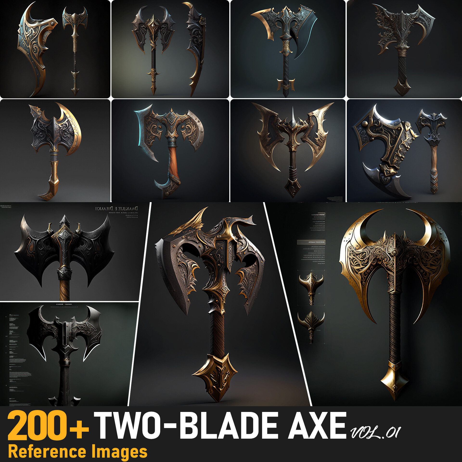 ArtStation - Two-Blade Axe_VOL.01