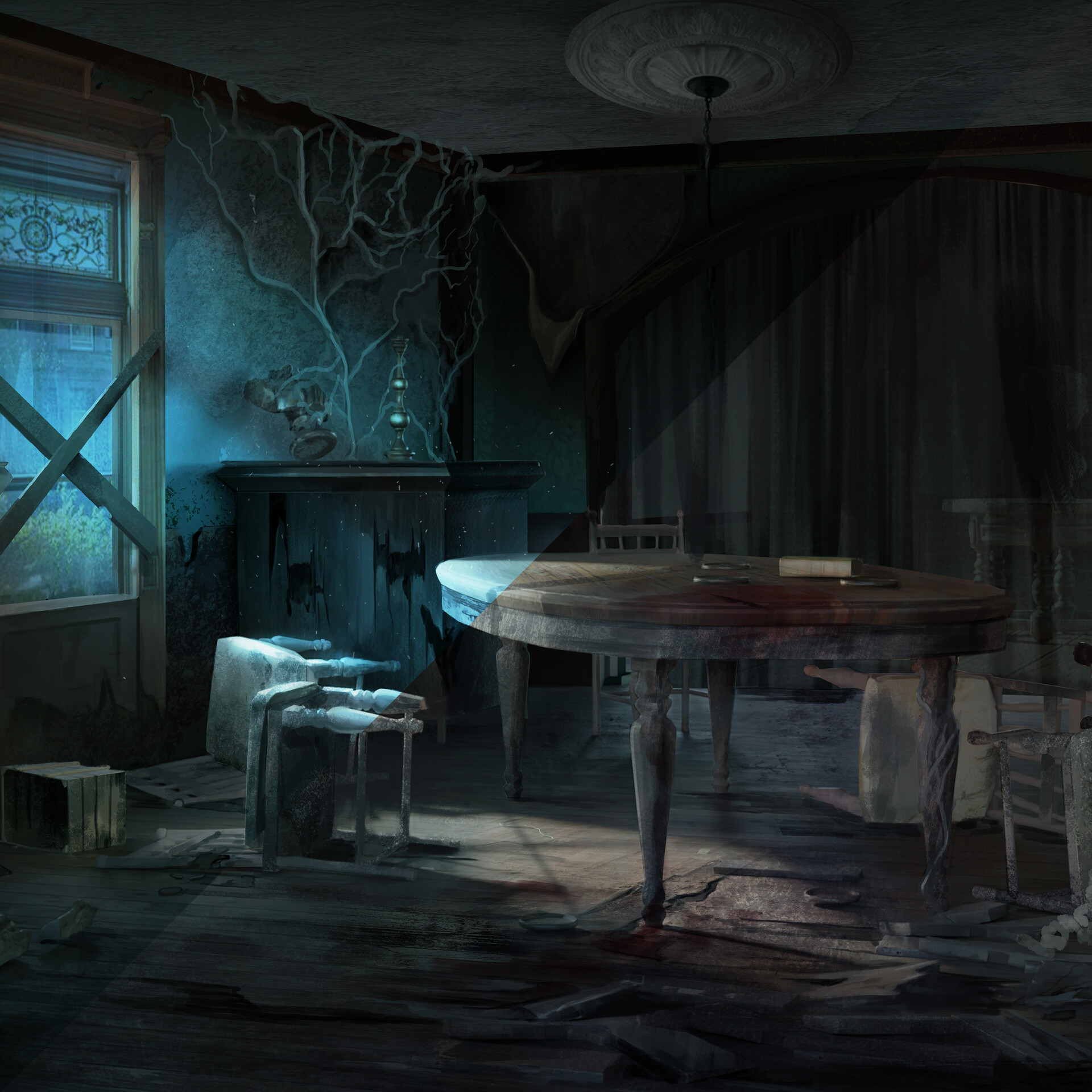 ArtStation - Victorian Haunted House concept