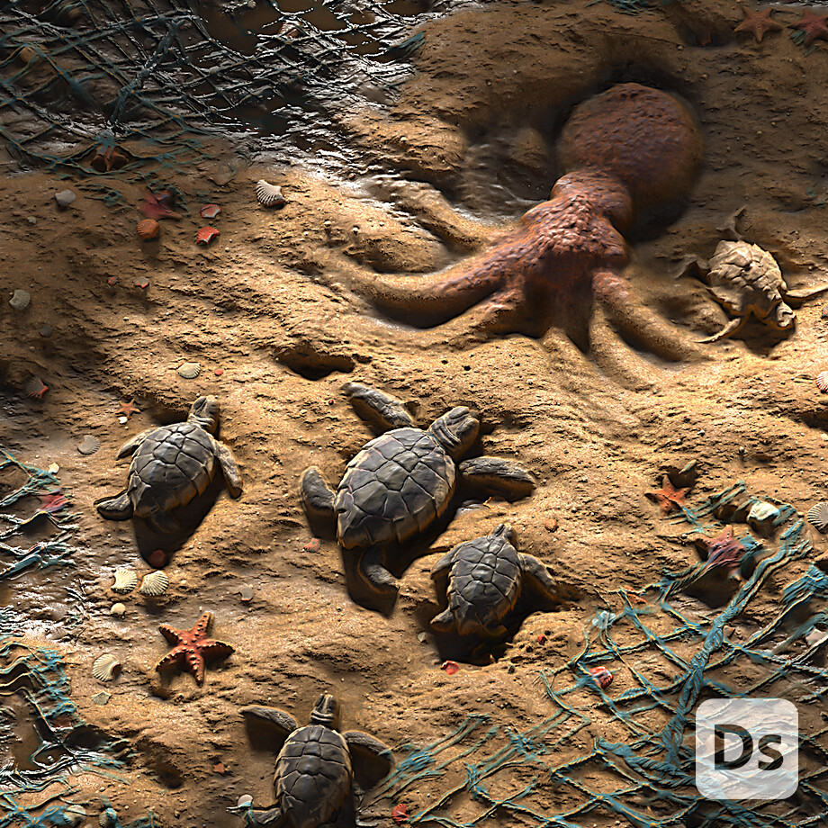 ArtStation - Sea Outskirts | Substance 3D Designer Material