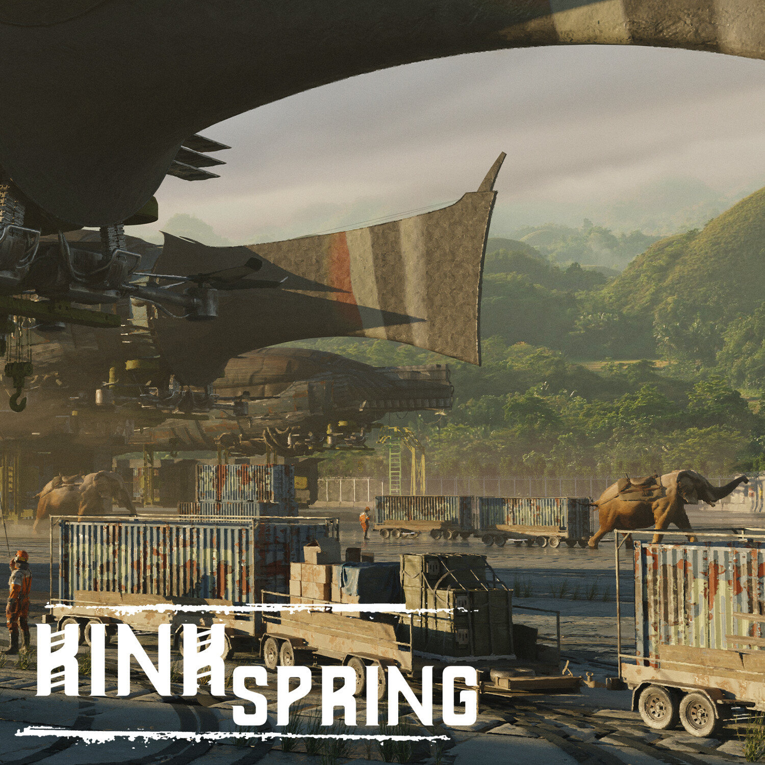 ArtStation - Kink Spring - Trade Ministry Port
