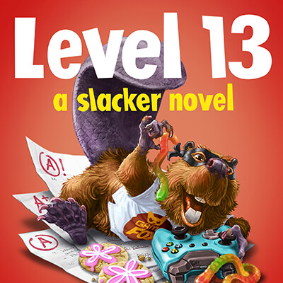 ArtStation - Slacker: Level 13 - book cover illustration