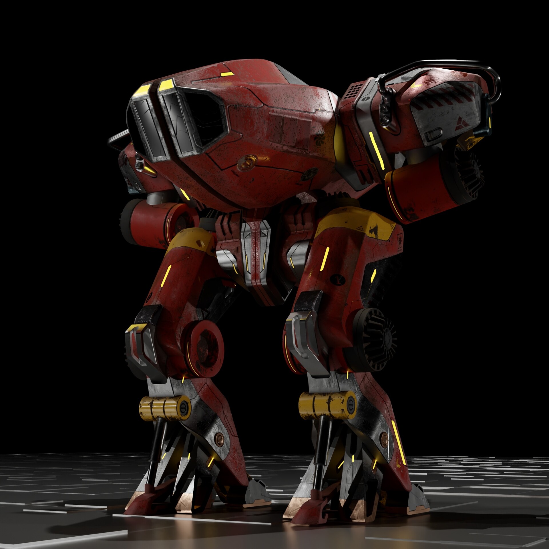 ArtStation - Caerus Mech_01 work in progress