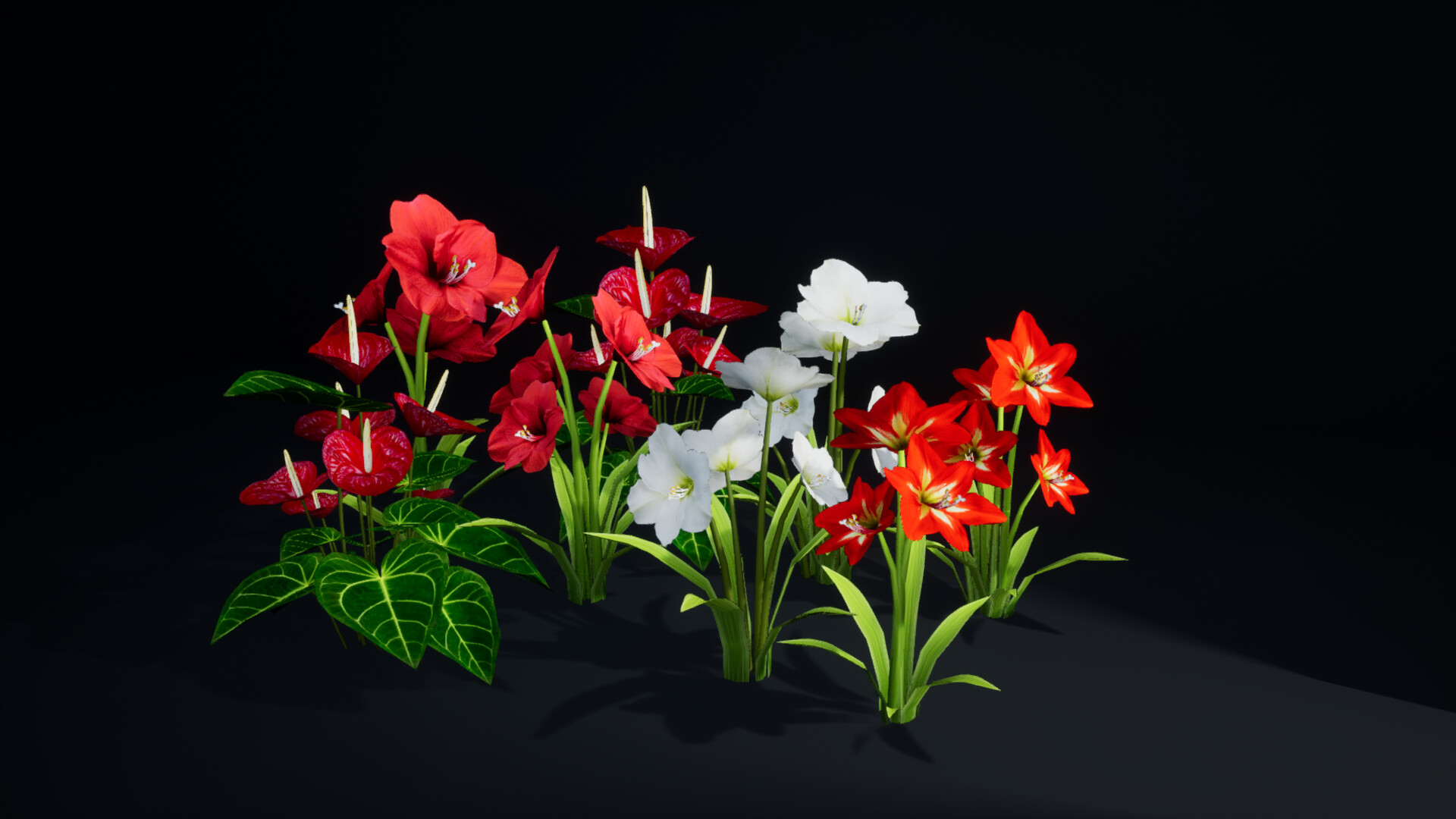 ArtStation - Low Poly Flowers collection