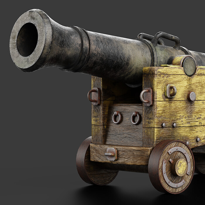ArtStation - Medieval Culverin Cannon