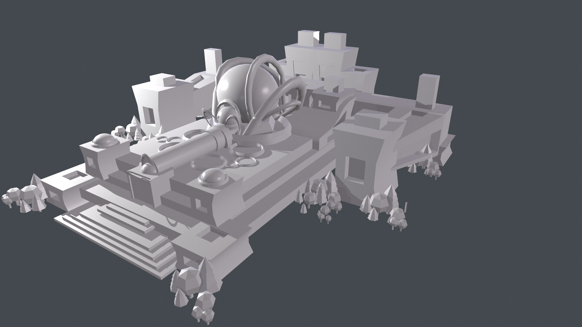 ArtStation - Maya 3D Building