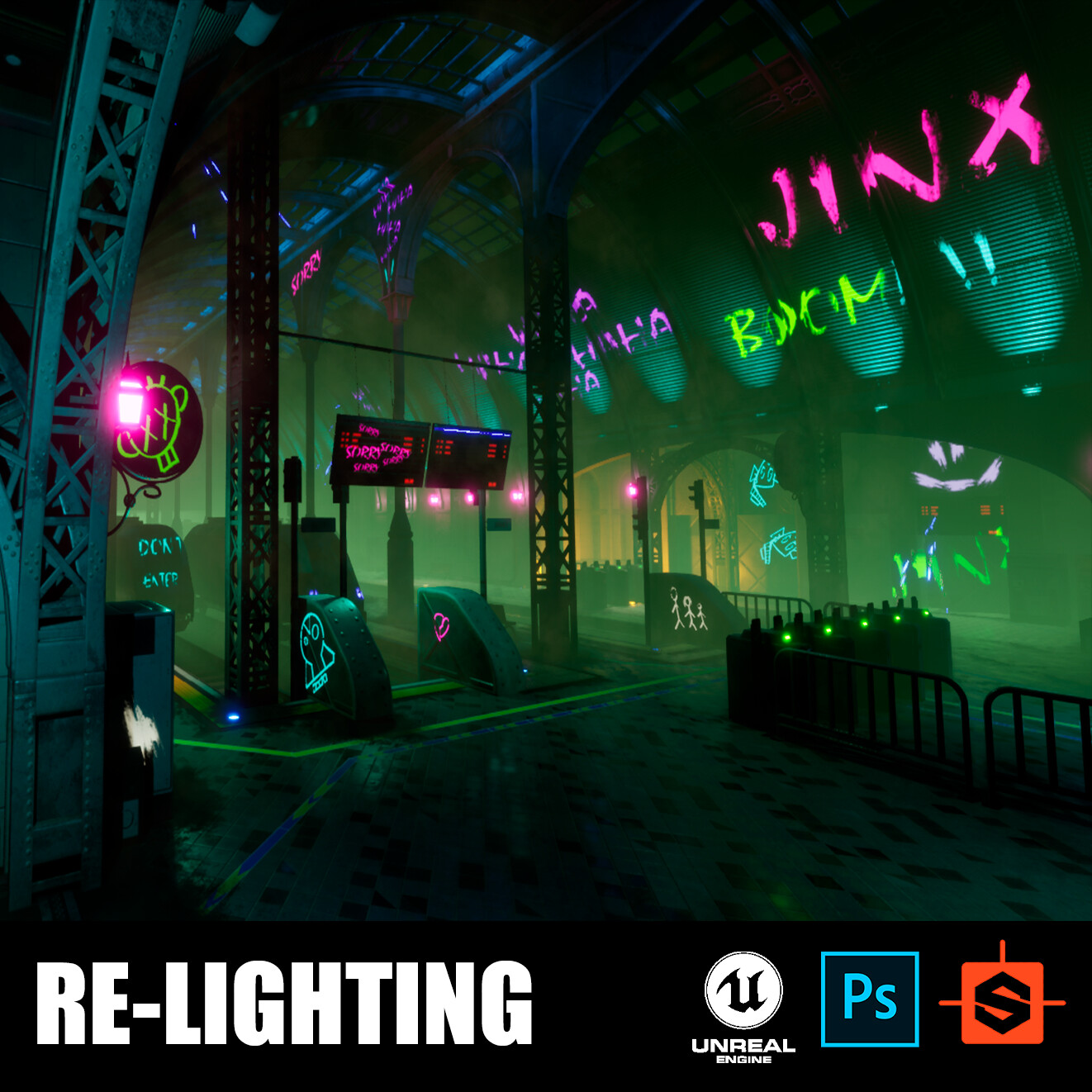 ArtStation - Jinx Relighting