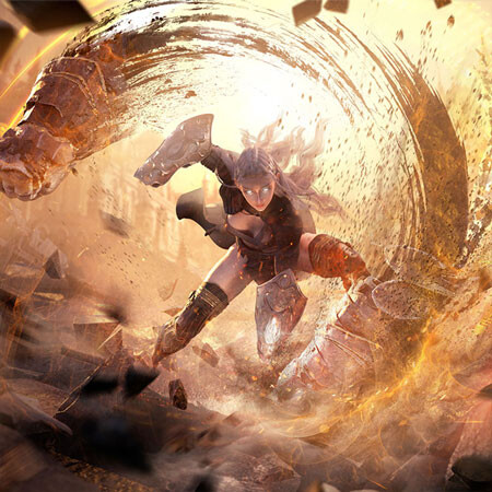 ArtStation - Ryuga in battle