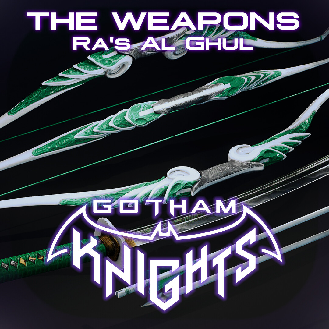 ArtStation - Gotham Knights - Talia Al Ghul Weapons