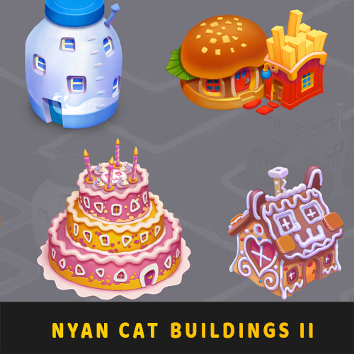 ArtStation - Nyan Cat Buildings II