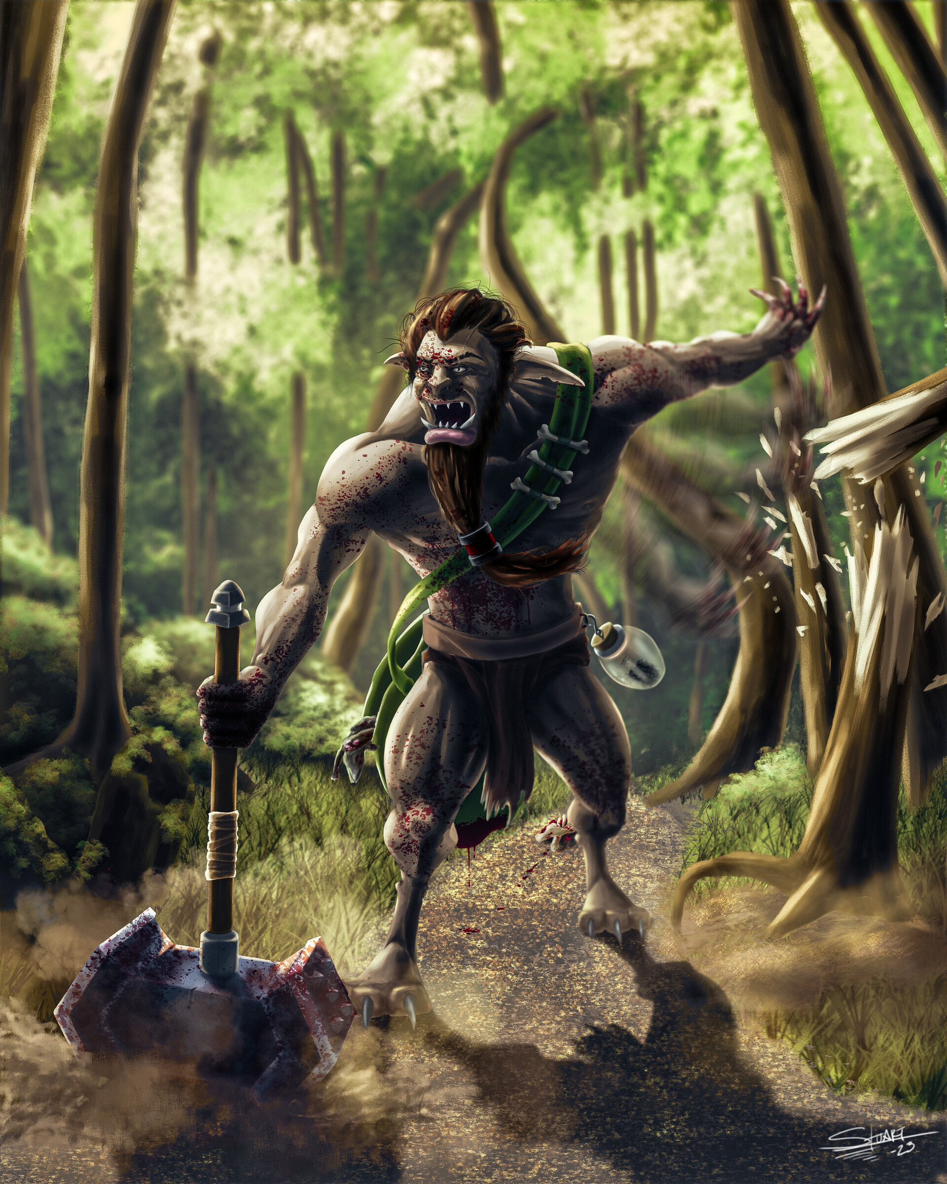 ArtStation - Hulking Warhammer