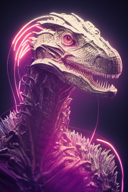 ArtStation - Cyberpunk Skeleton Raptors, Short, MJ