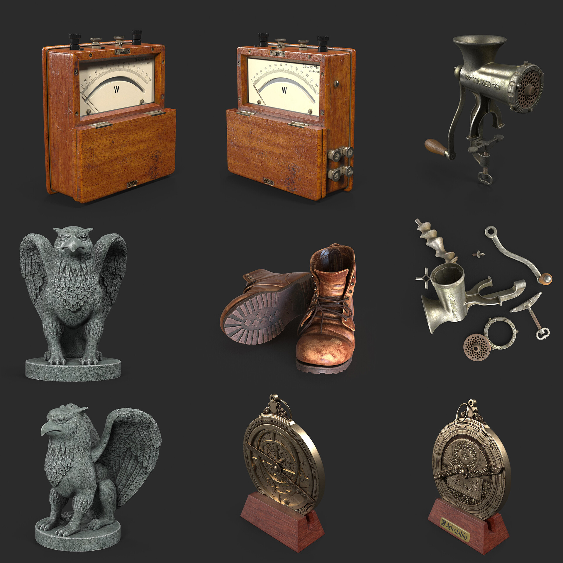 ArtStation - Bunch of 3d models