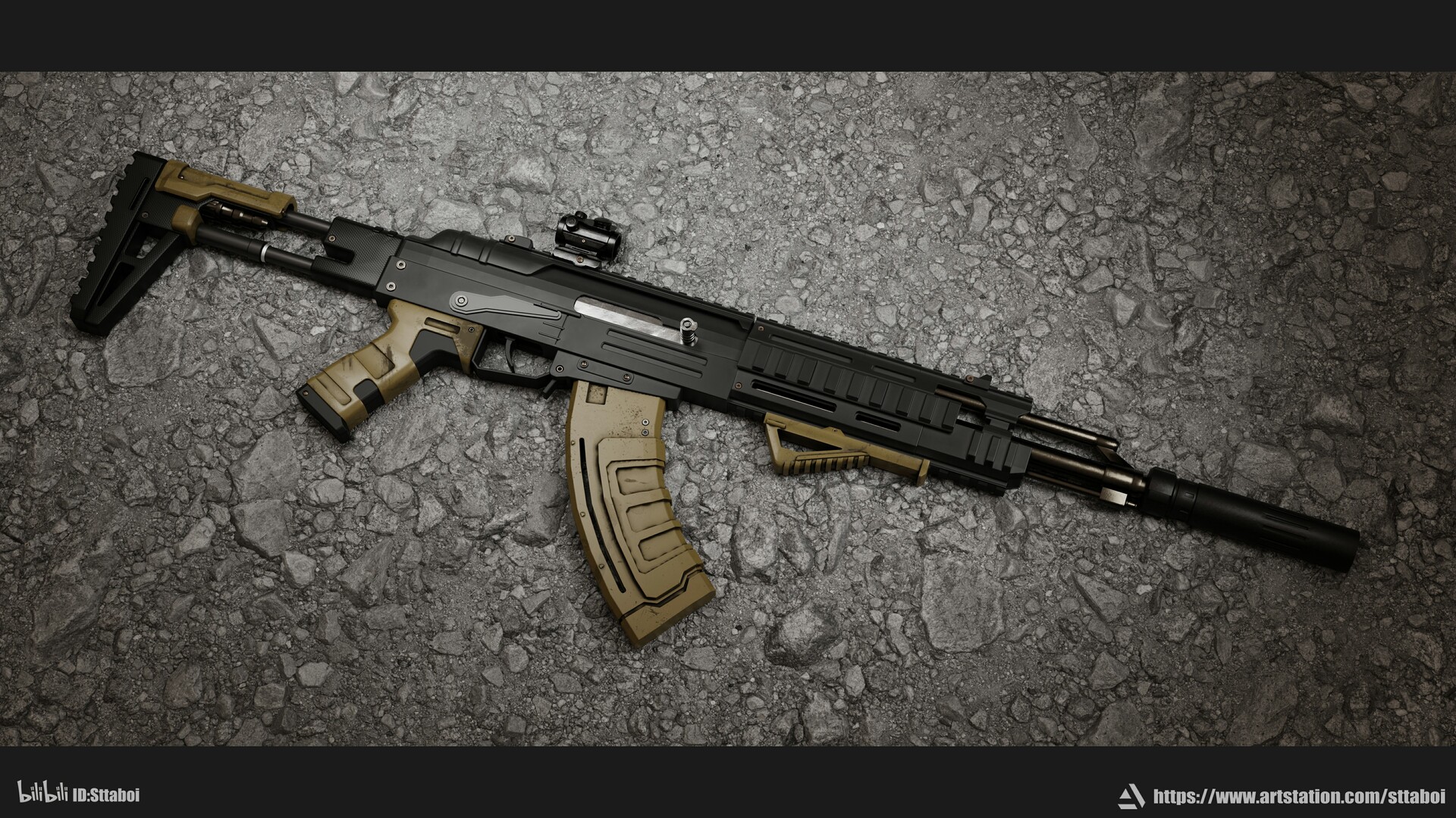 ArtStation - 原创武器AK-STA