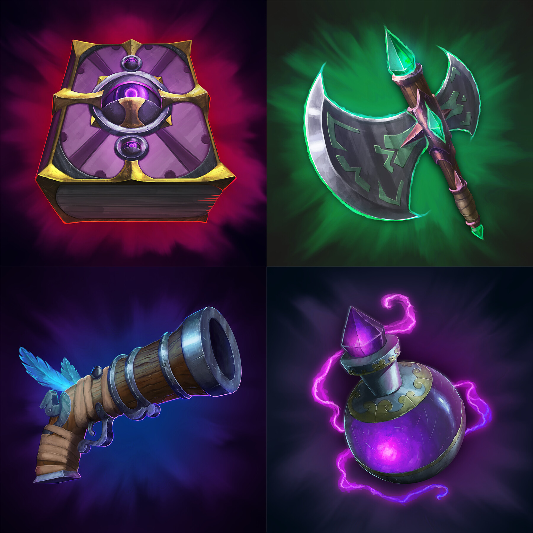 ArtStation - High resolution RPG Game Icons