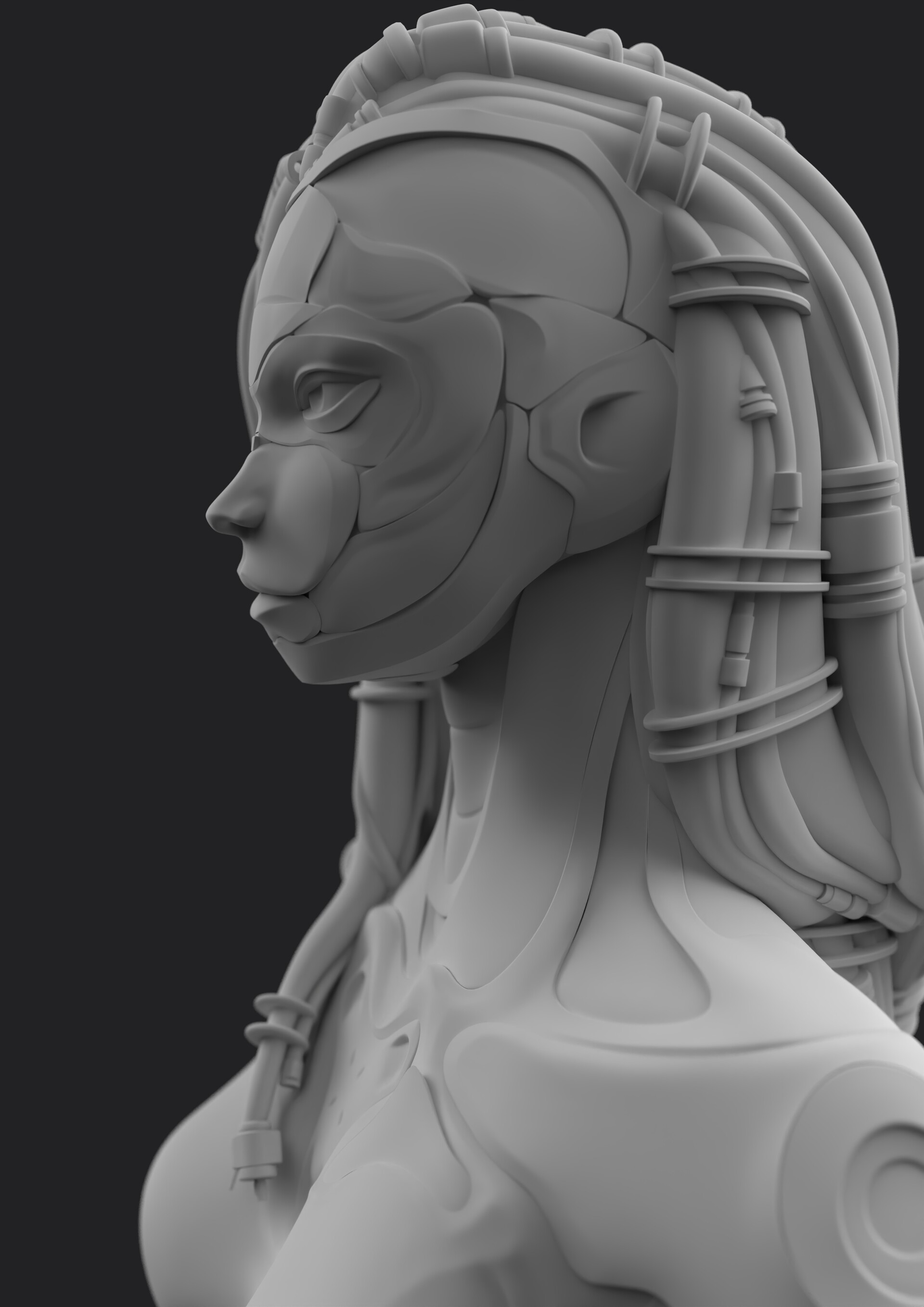 ArtStation - Droide Concept Clay Render