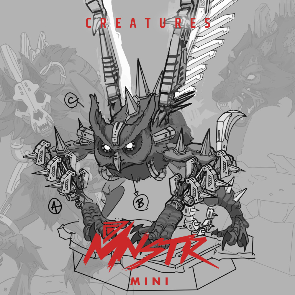 ArtStation - MNSTR Mini creature miniatures.