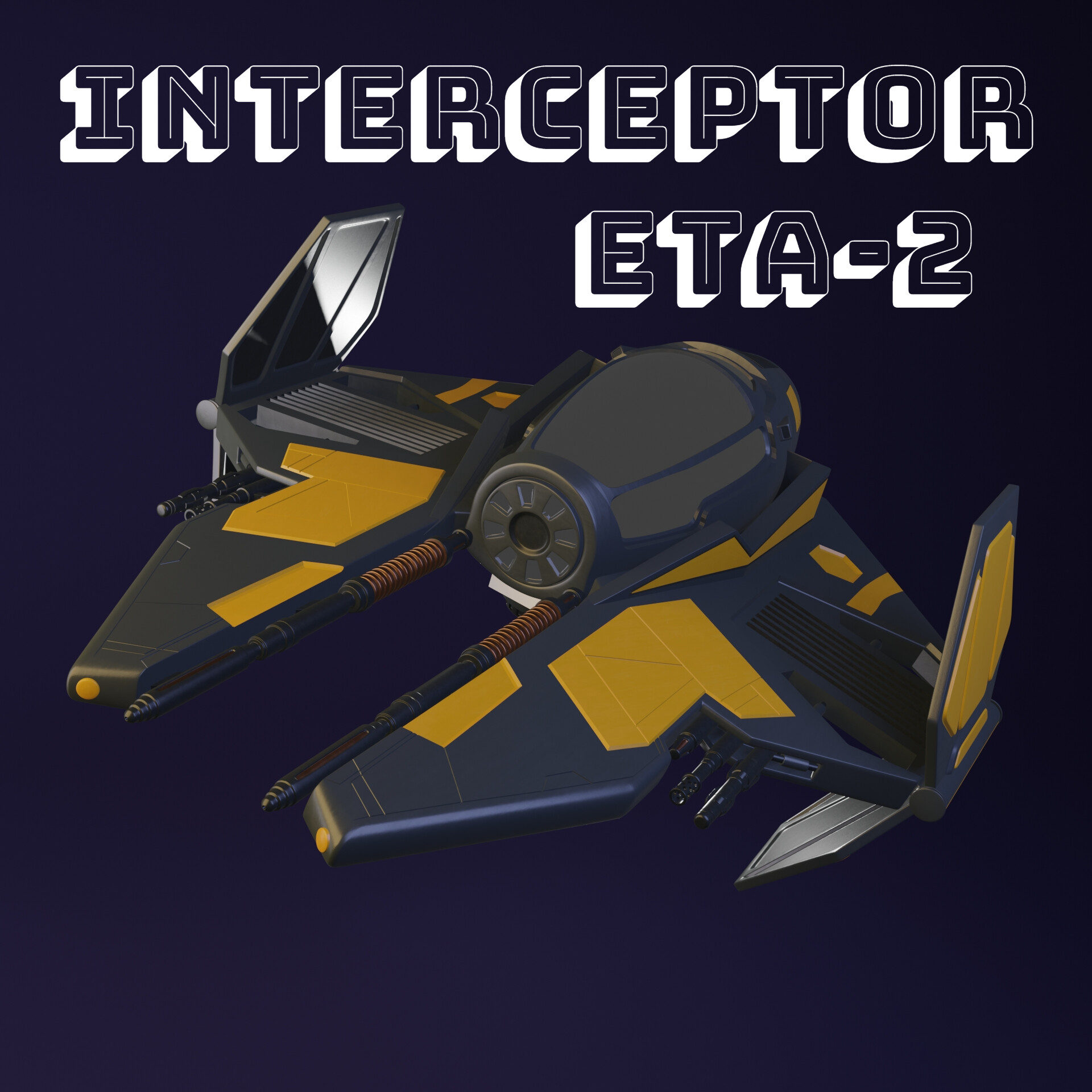 ArtStation - Jedi Interceptor ETA-2