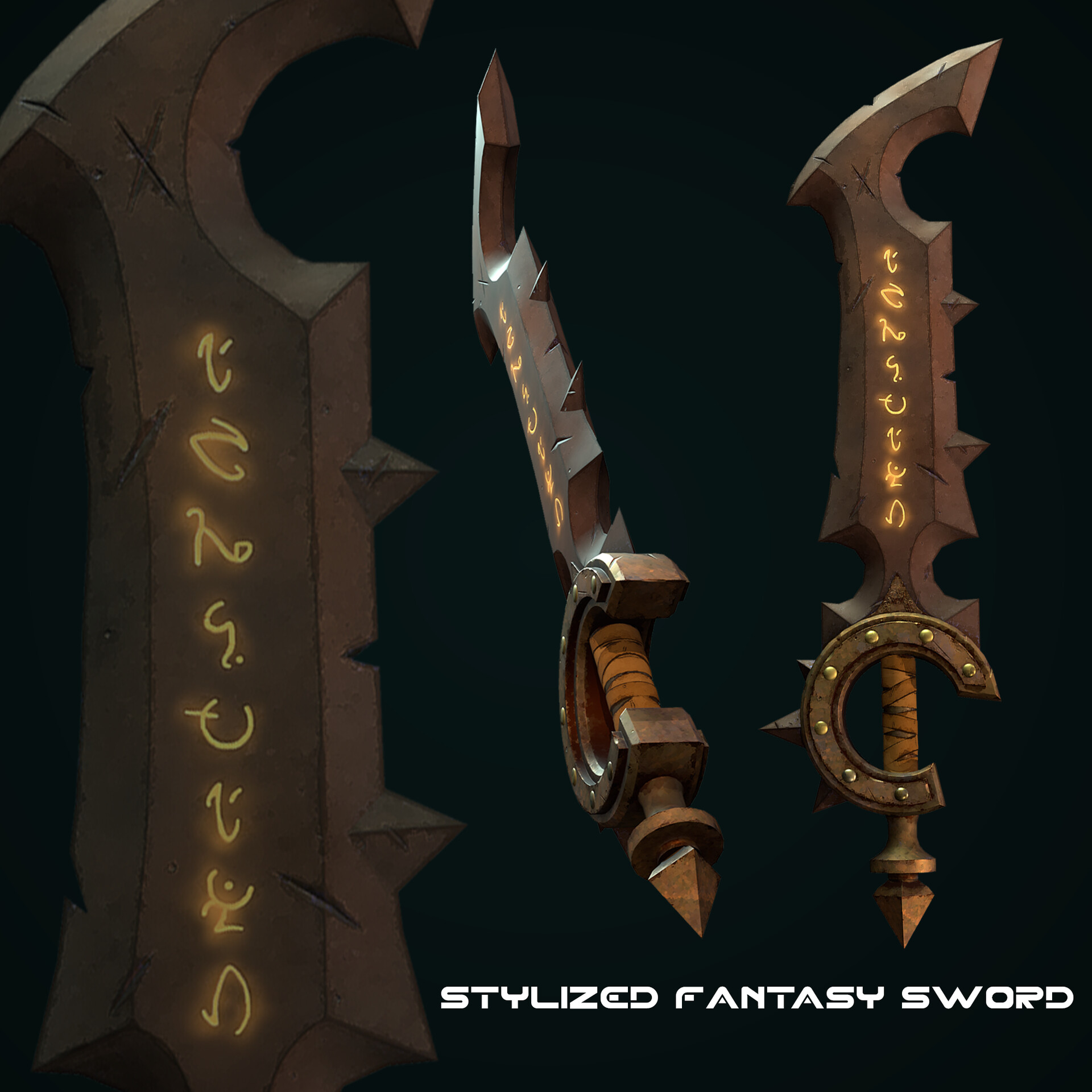 ArtStation - Stylized Fantasy Sword