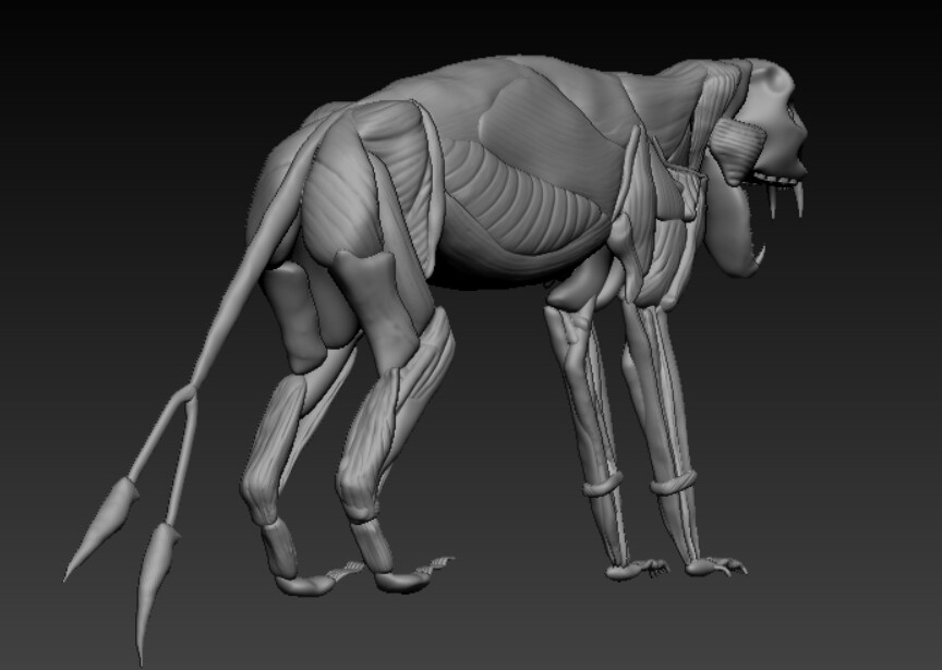 ArtStation - Unique Dinosaur Muscles