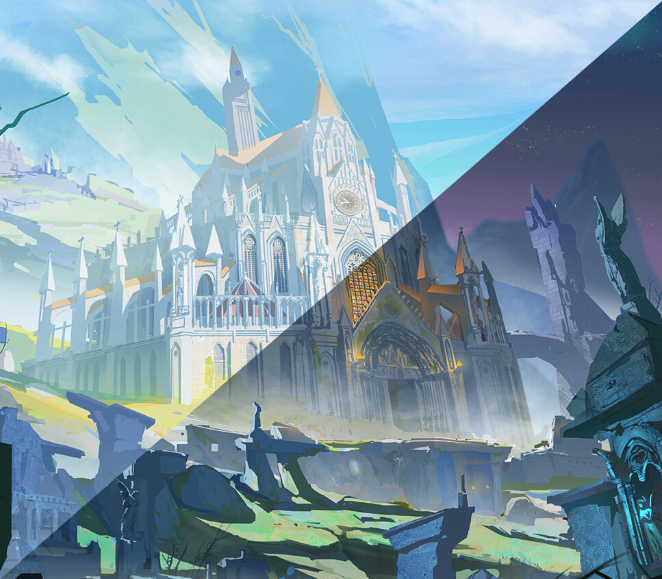 ArtStation - Church with clock