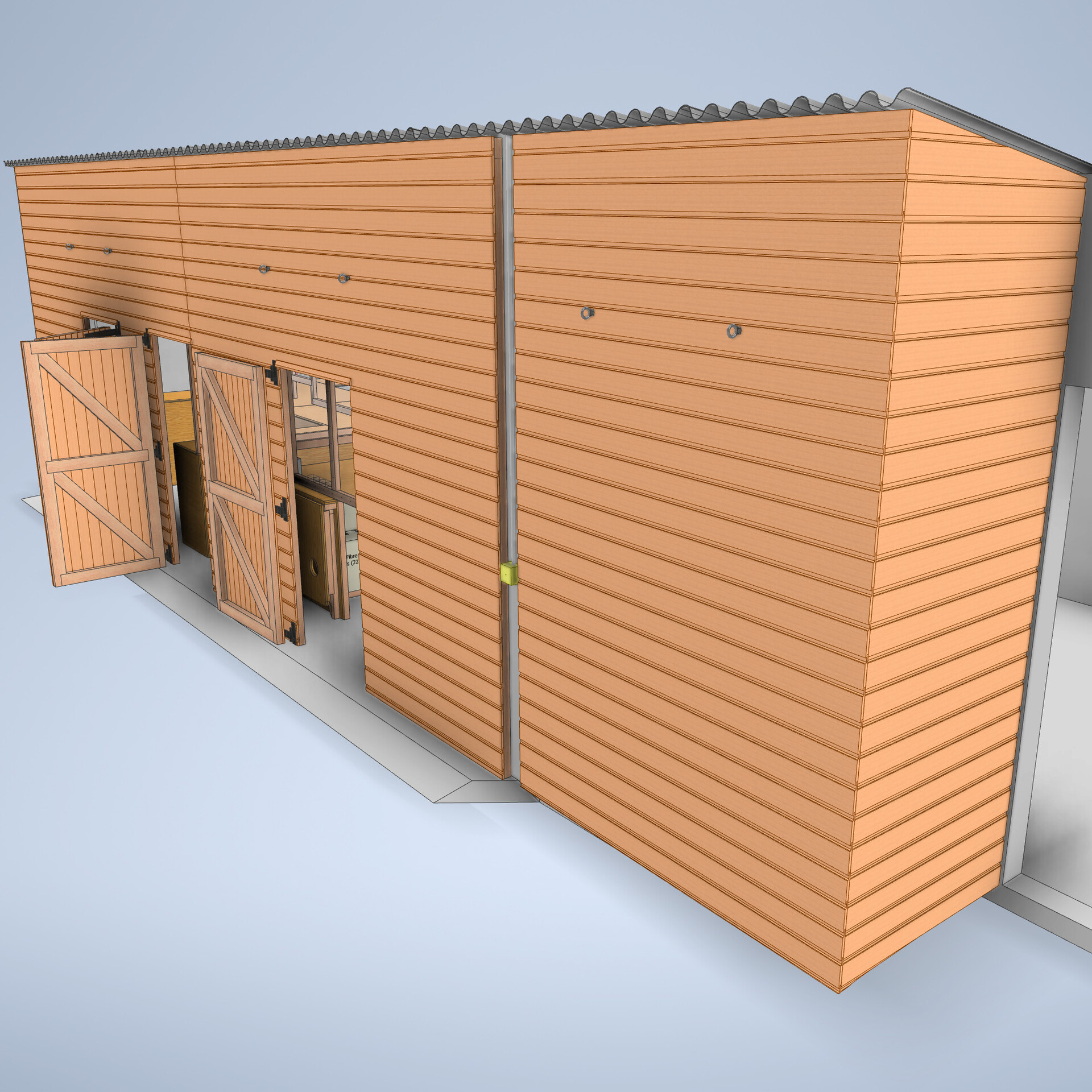 ArtStation - CAD: Farm Shop Removable Front (2021)