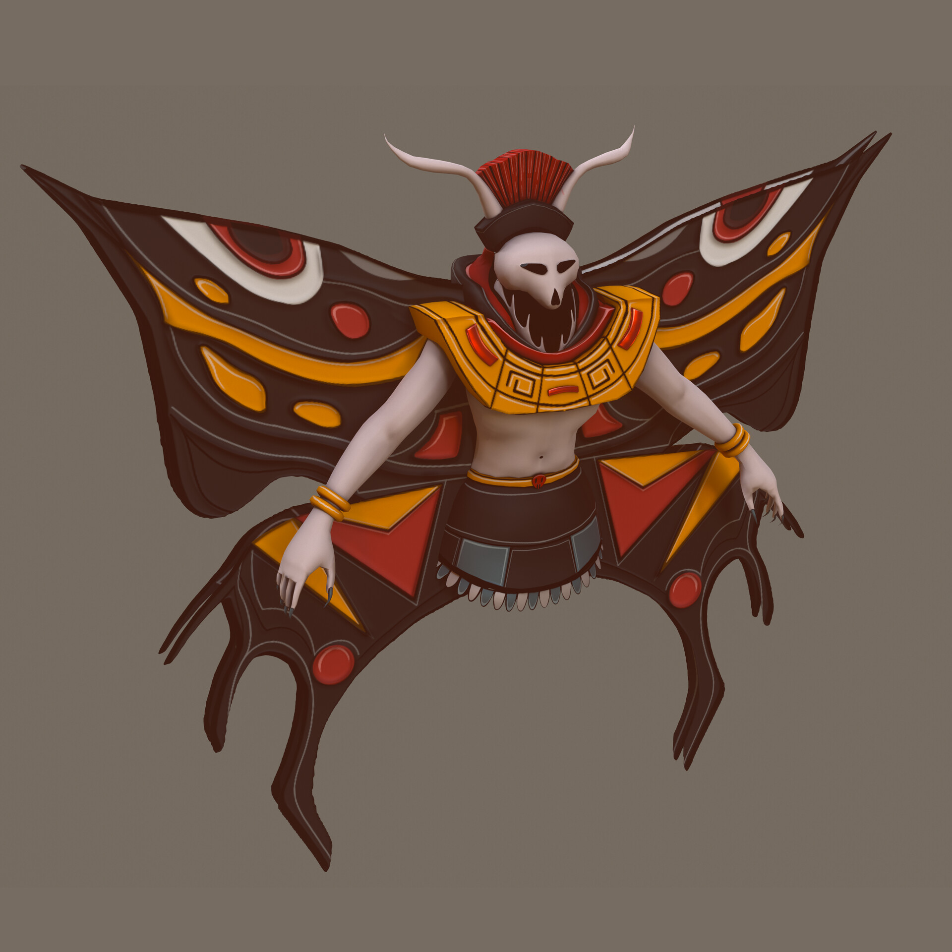 ArtStation - Mayan "Night Butterfly" - Concept & Modelling