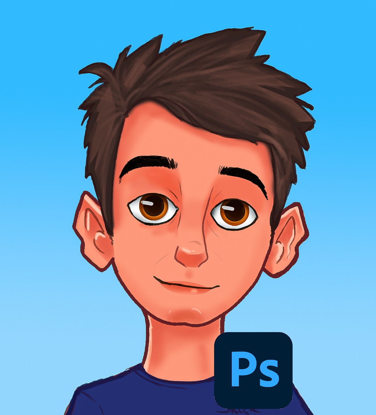 ArtStation - SELF PORTRAIT CARTOON