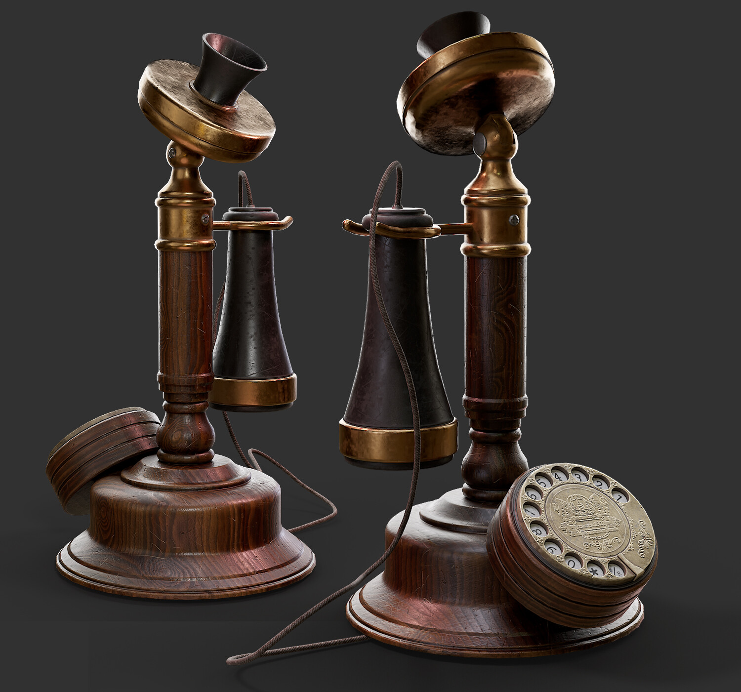 ArtStation - Old Candlestick Phone OPIS 1921