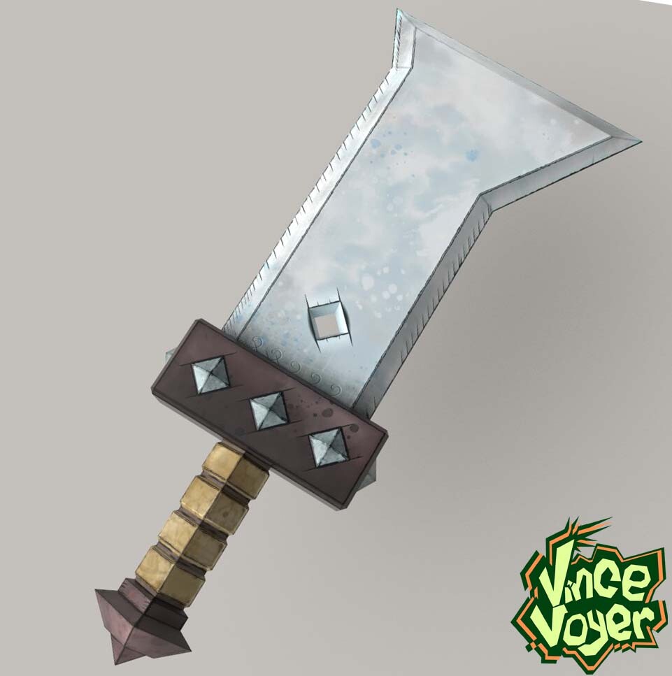 ArtStation - Low-Poly Stylized Cleaver