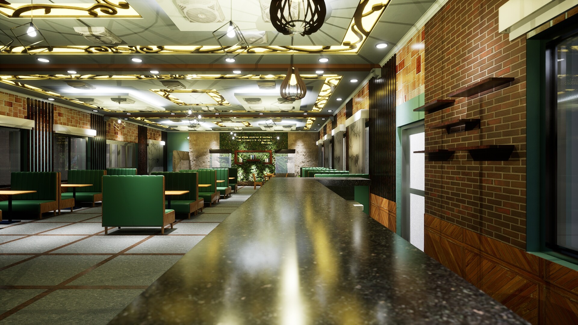 ArtStation - University / College Cafeteria Interior Design