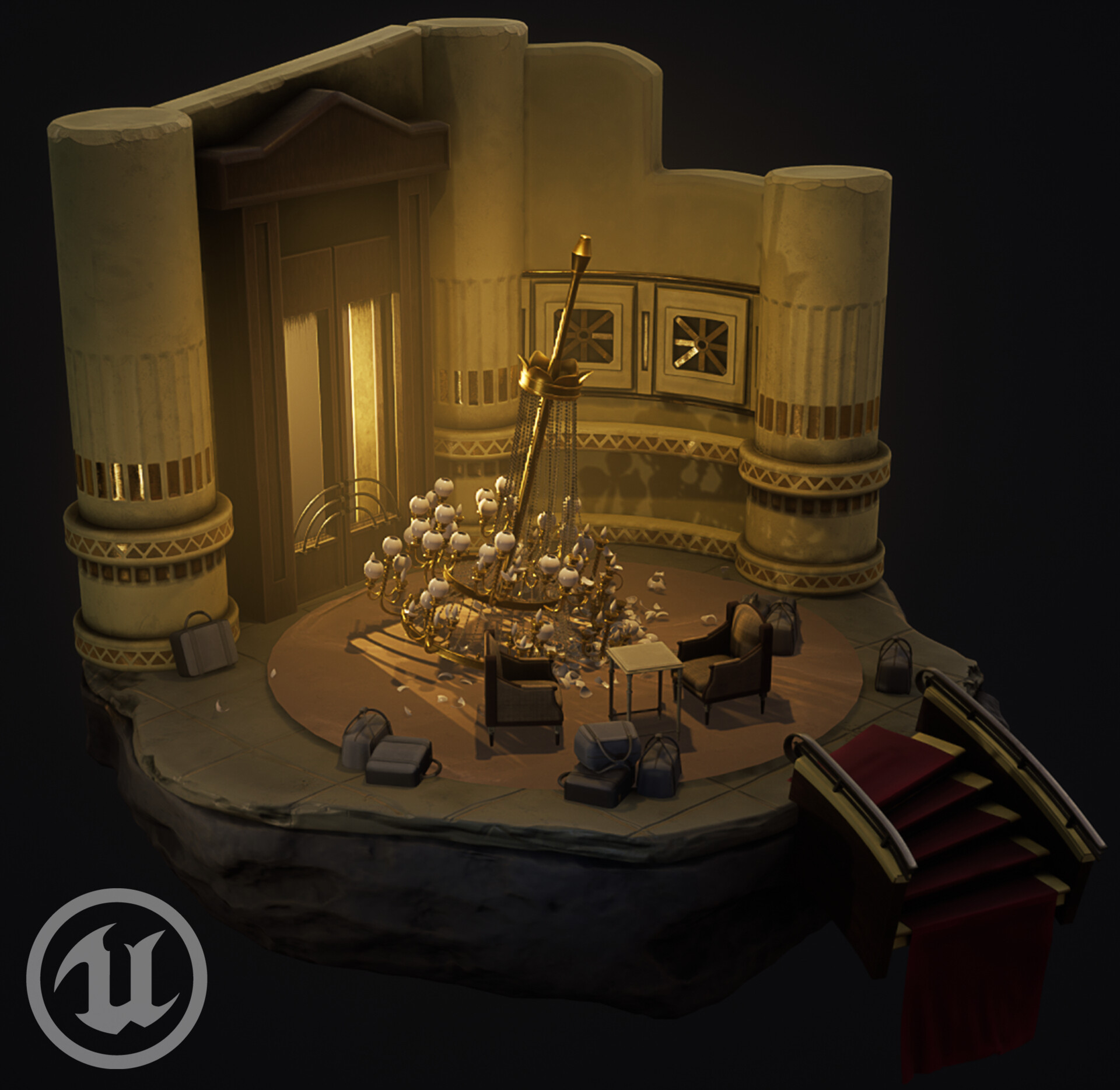 ArtStation - Bladerunner 2049 Vegas Hotel Scene Diorama