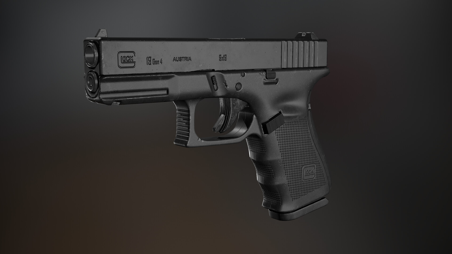 ArtStation - Game model of Glock 19 gen 4