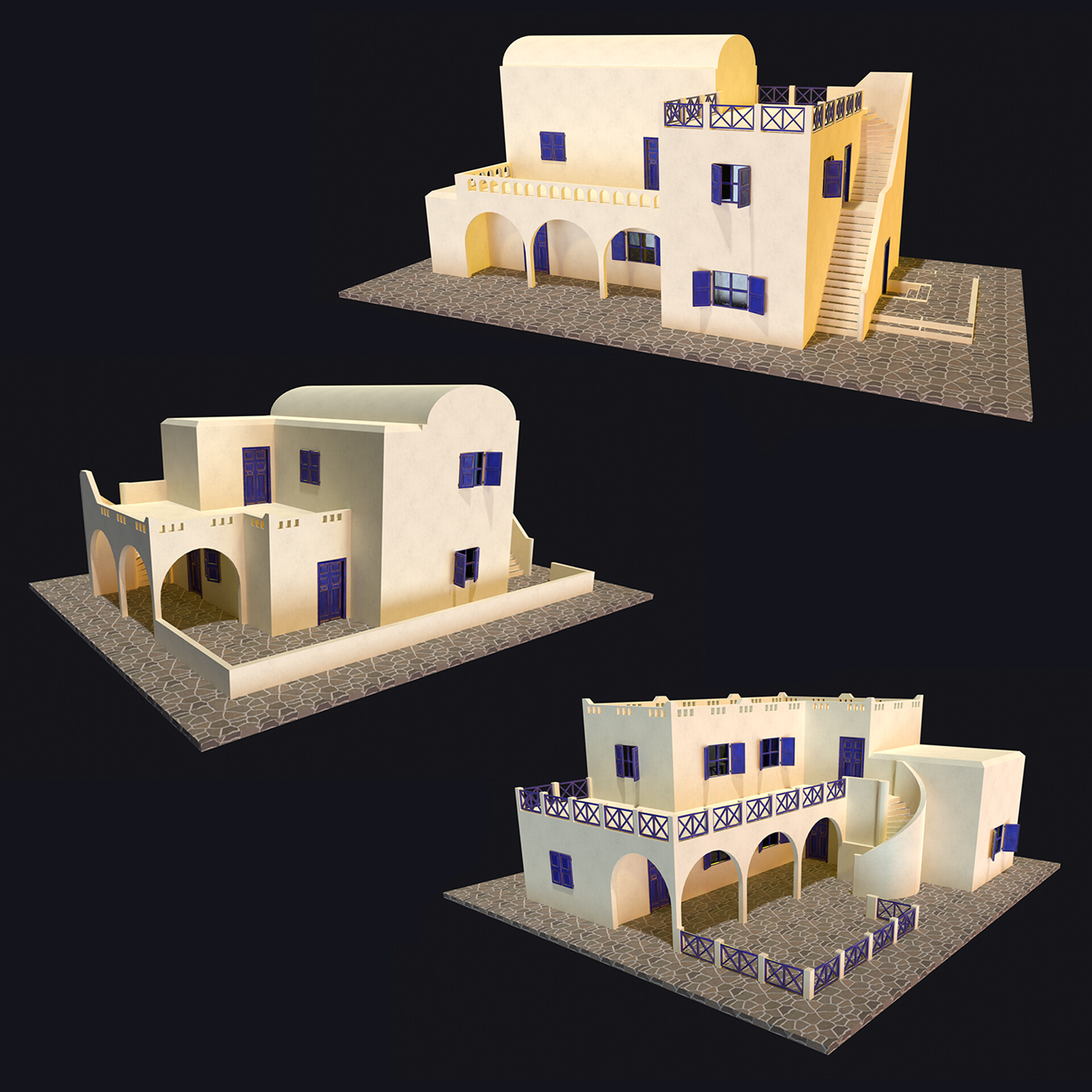 ArtStation - Traditional Greek Houses Kit