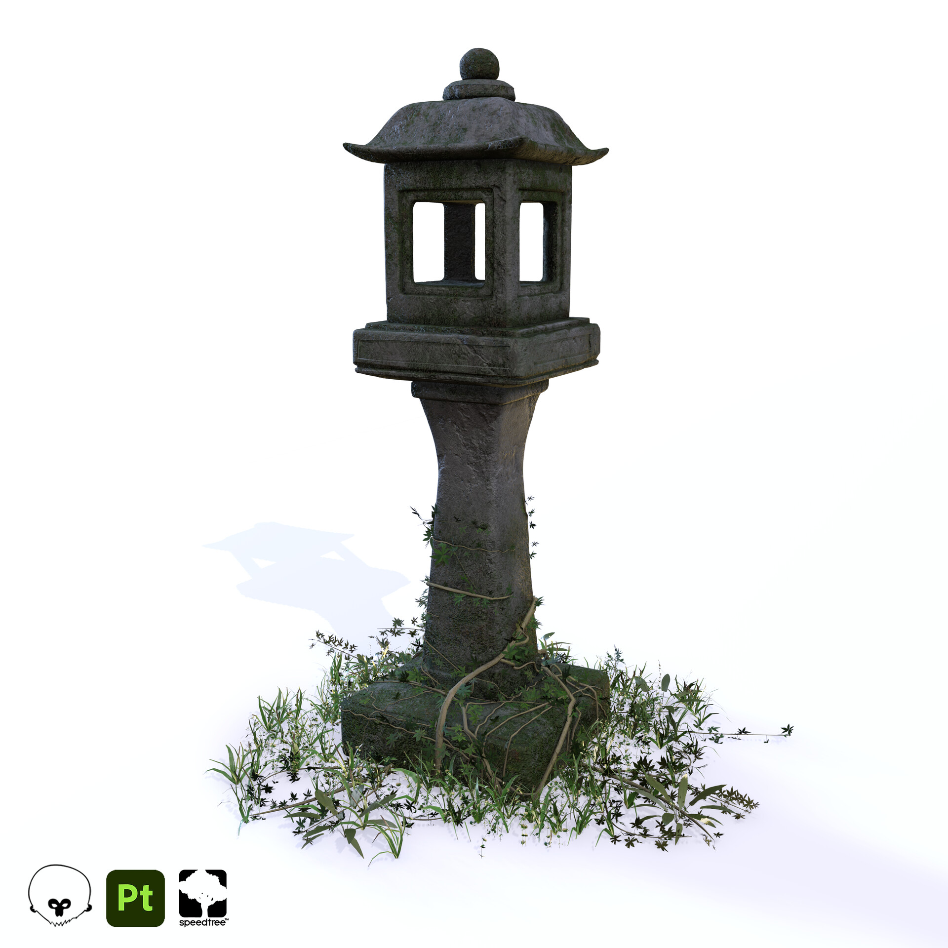 ArtStation - Stone lantern