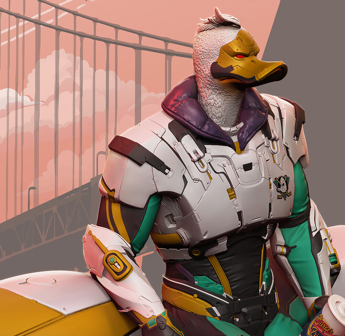 ArtStation - Wildwing Mighty Ducks Animated