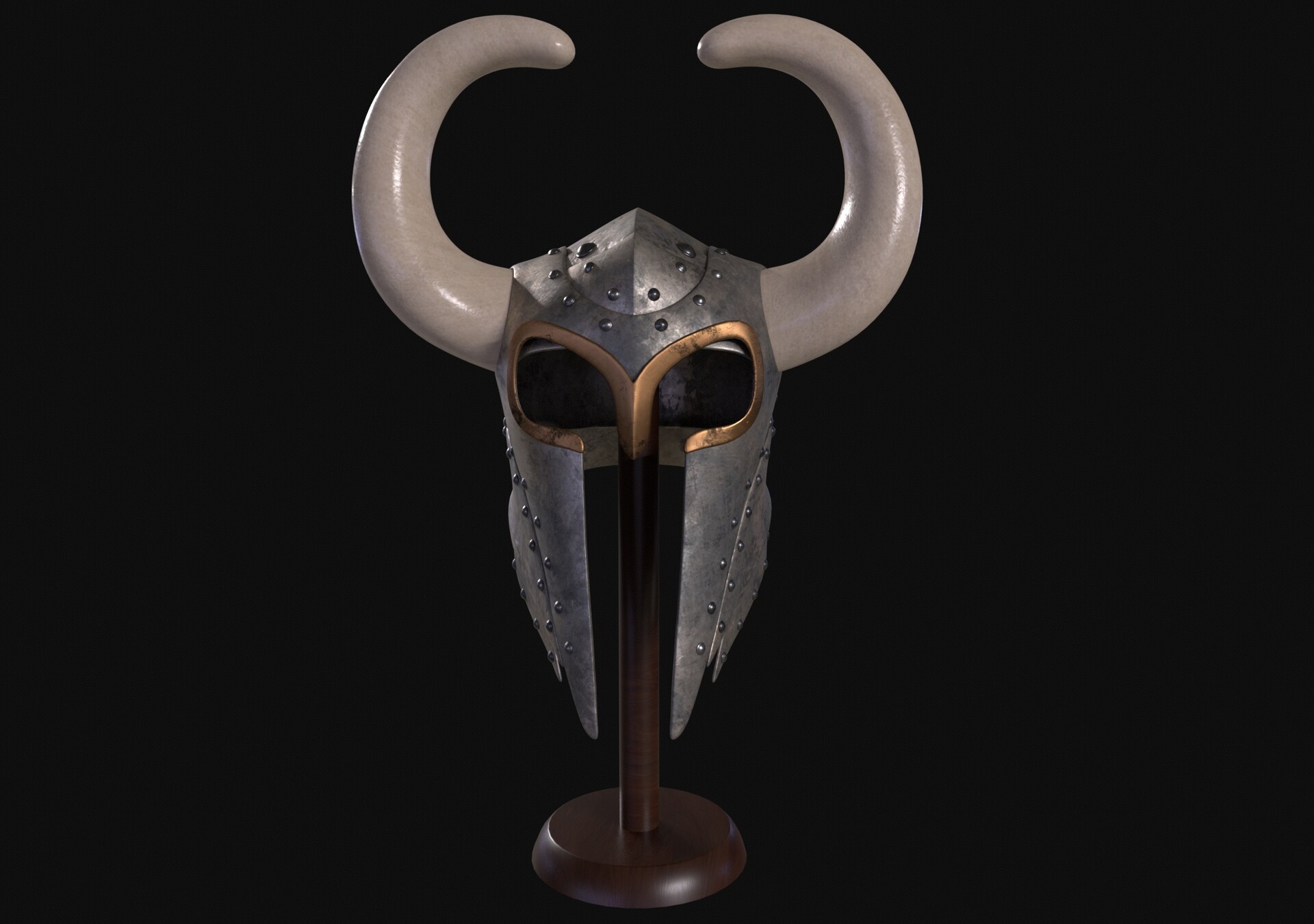 ArtStation - Medieval helmet with stand