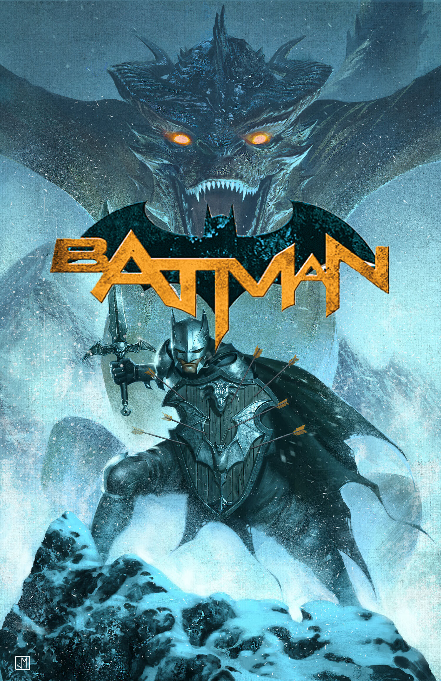ArtStation - Dark Knights Of Steel #10 variant cover.