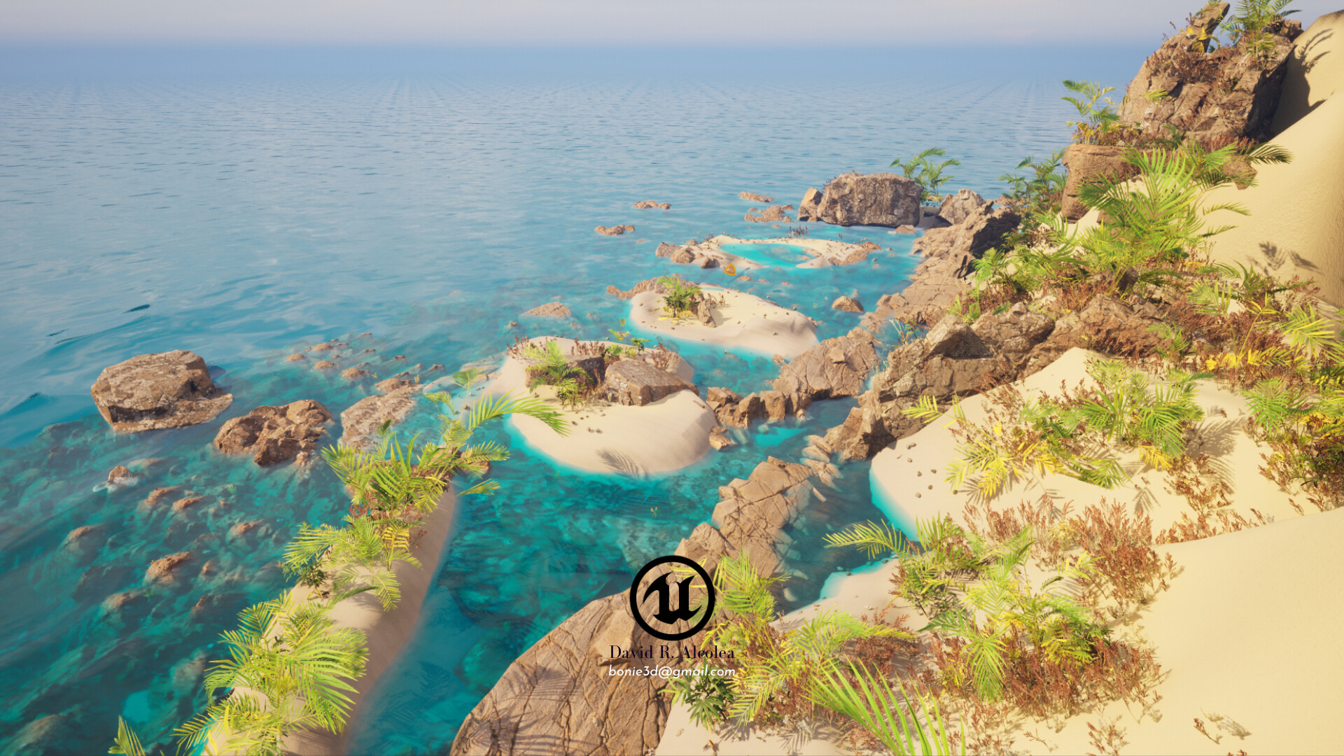 ArtStation - Desert Island (work process)