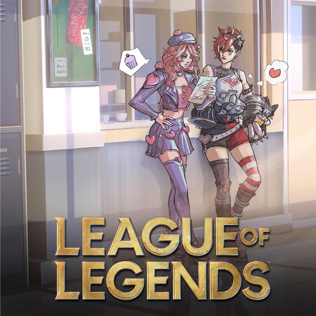 ArtStation - Cupcakes4Heartache : Vi Caitlyn Title Screen