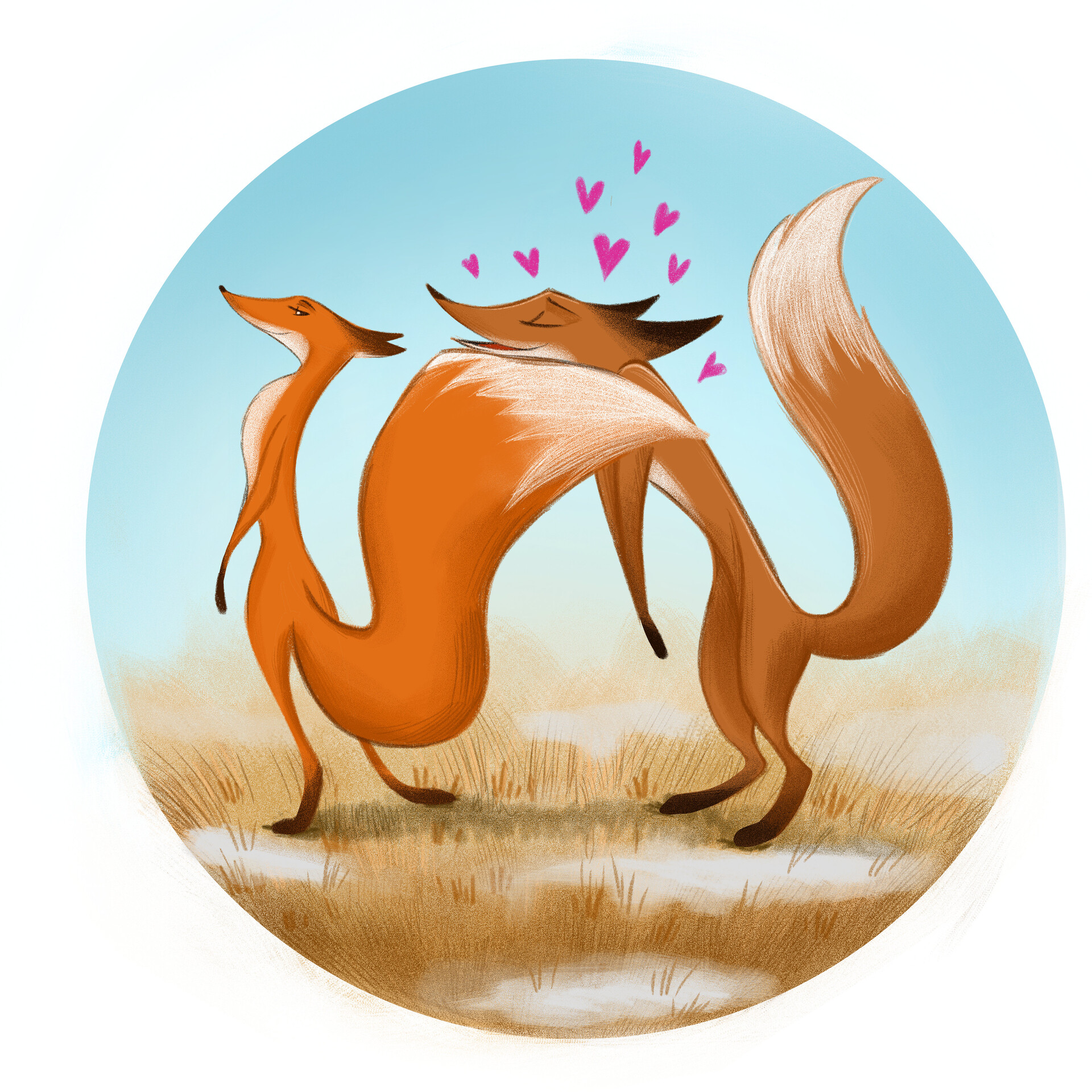 ArtStation - Character design. Fox love