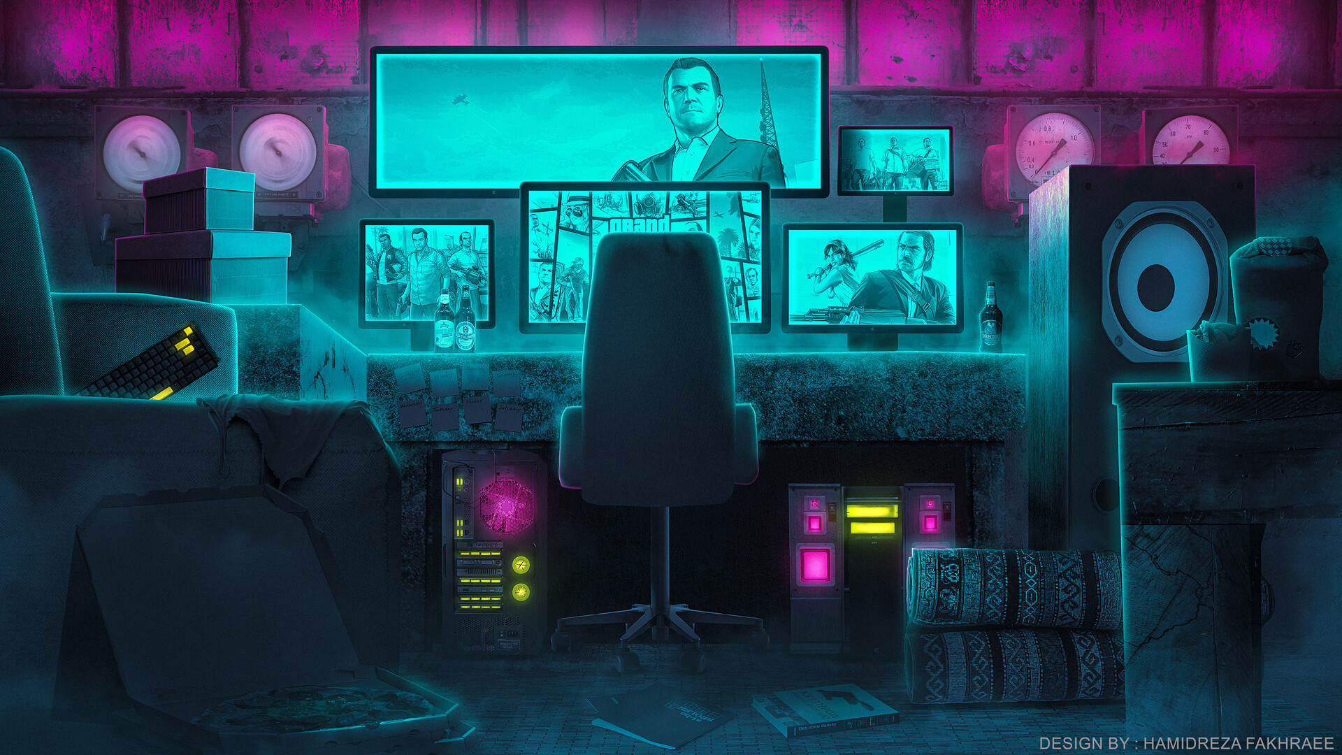 ArtStation - Attractive PC room