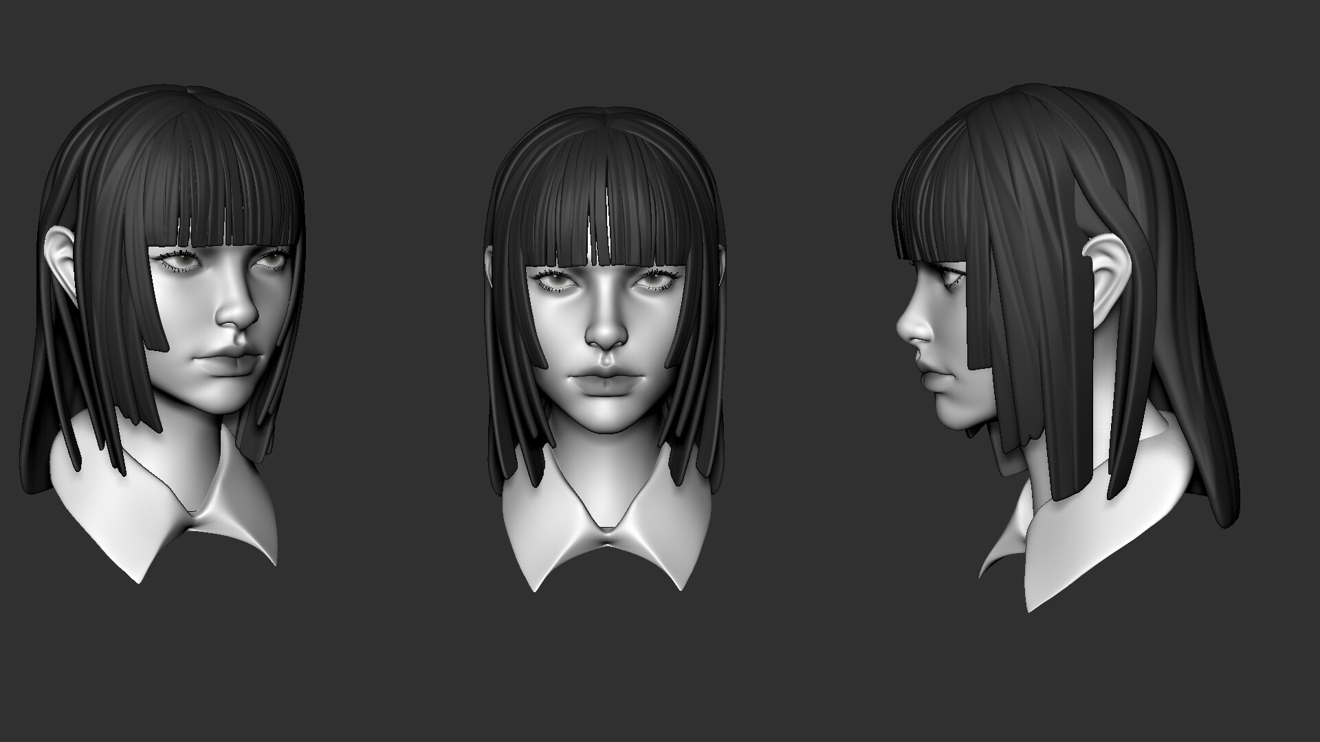 ArtStation - head sculpting practice (1~3Hours)
