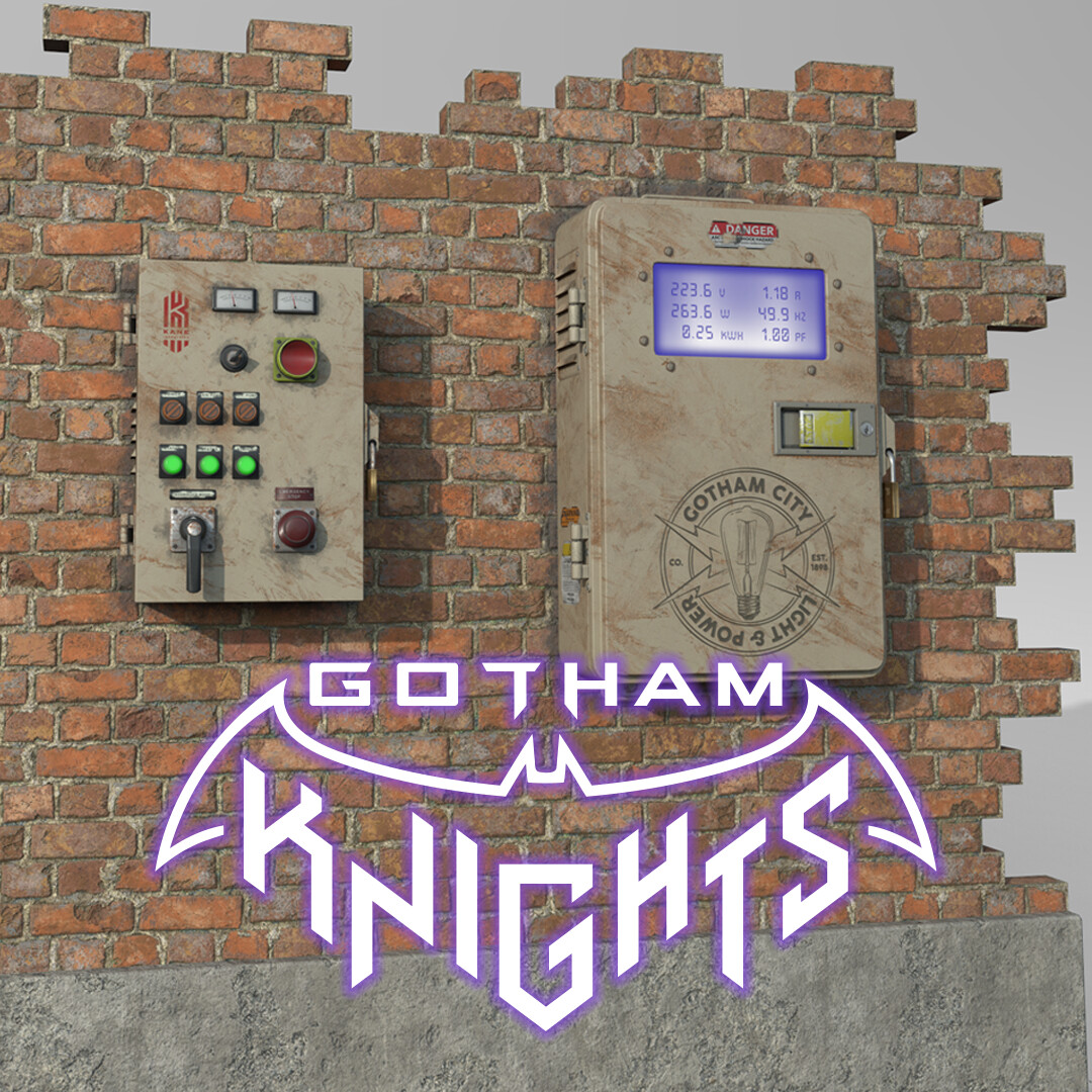 ArtStation - Gotham Knights - Electrical Panels