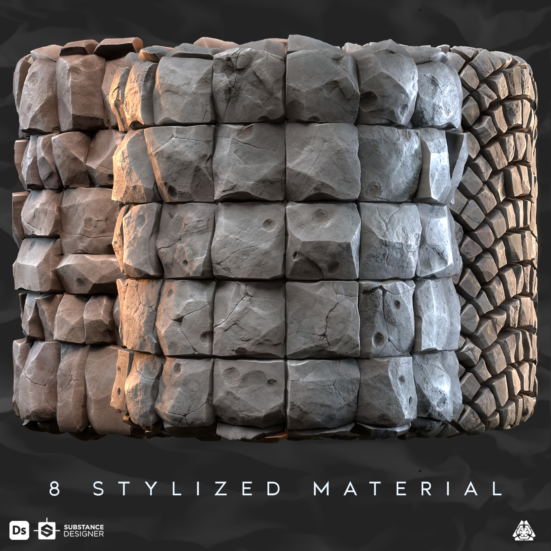 ArtStation - 8 stylized material