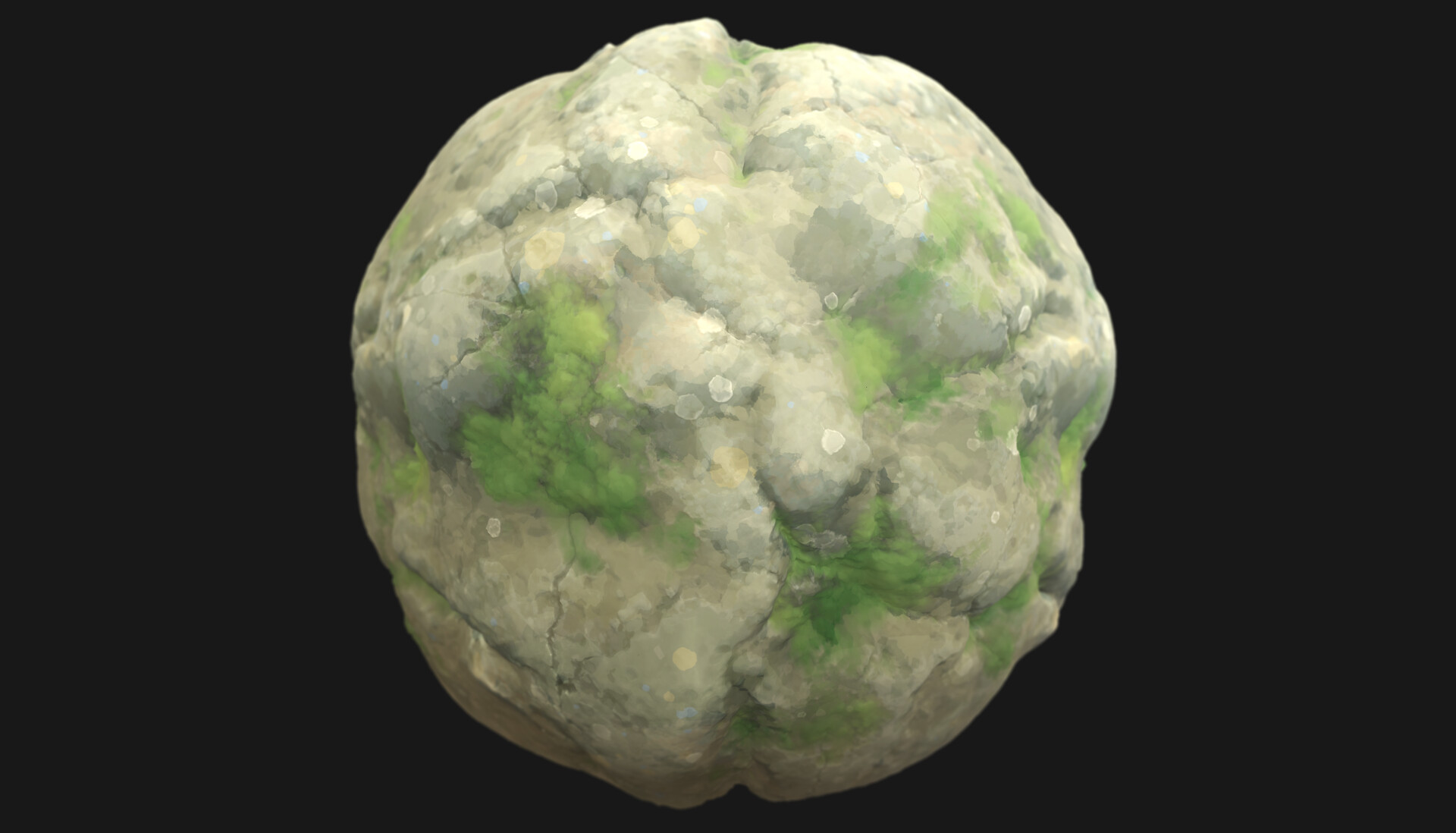 ArtStation - Ghibli Stylized Rock Face - Substance Designer